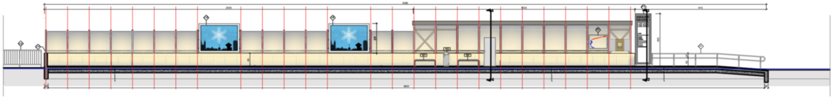 Cross-section-of-Ilidža–Hrasnica-tramway-terminal-platform | CGS Labs